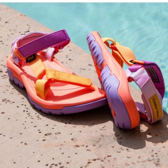 Teva | Shoes | Rare Outdoor Voices X Teva Hurricane Sandals Multicolor ...